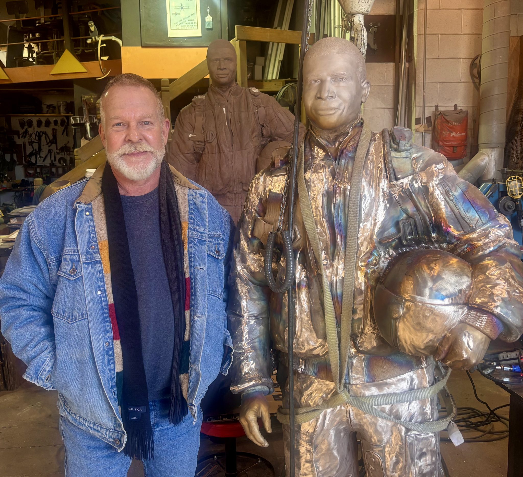 Cementing a legacy: Bradley dedicates statue to Major Robert Lawrence ...